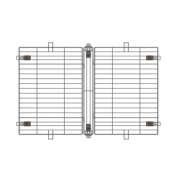 屋根・ウォールナット 中型犬用 PWSY-1280V・・Color:ウォールナット・商品サイズ（cm）：幅約115.5×奥行約76.5・重量：約2.9kg・適合犬サイズ（目安）：小型犬、中型犬・主要材質／線材：スチール（エポキシ粉体塗装）／...