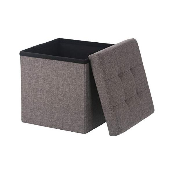 スツール・チャコール 30×30×30cm 85992・・Color:チャコールStyle:スツール・サイズ:幅30×奥行30×高さ30cm・本体重量:1.5kg・素材・材質:ポリエステル・MDF・原産国:中国・折りたたんでコンパクトに収納...