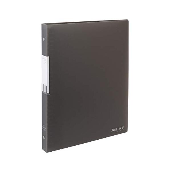 ・グレー A4 LN40TK・・Size:A4Color:グレー・【サイズ】A4（265×319×27mm）・【穴数】30穴・【リーフ収納目安】140枚・【仕様】 各表紙裏収納ポケット付き・【重量】330ｇ