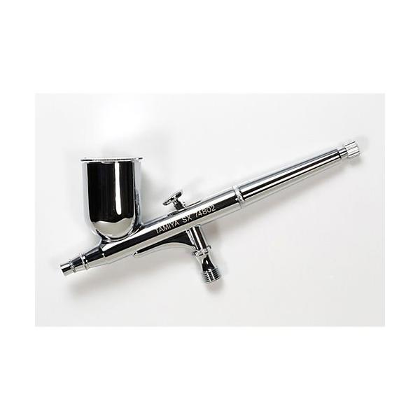 エアーブラシライトシリーズ No.2・  74802-000・ノズル口径:0.5mm。・カーモデルのツヤあり塗装や広い面積の塗装、またメタリック塗料やサーフェイサーの吹き付けにも対応。・塗料カップは洗いやすい一体成形で、大容量の15cc。・...