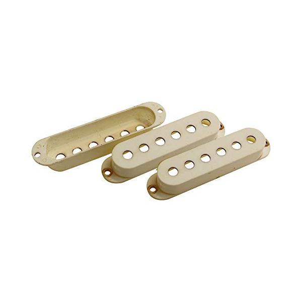 60sスタイル・ピックアップカバーセット  MRC-STPC60W-SET・・Color:ピックアップカバーセットStyle:60sスタイル・・STタイプピックアップカバー・・'60sスタイル・・ホワイト/レリック仕様・・3pcsセット