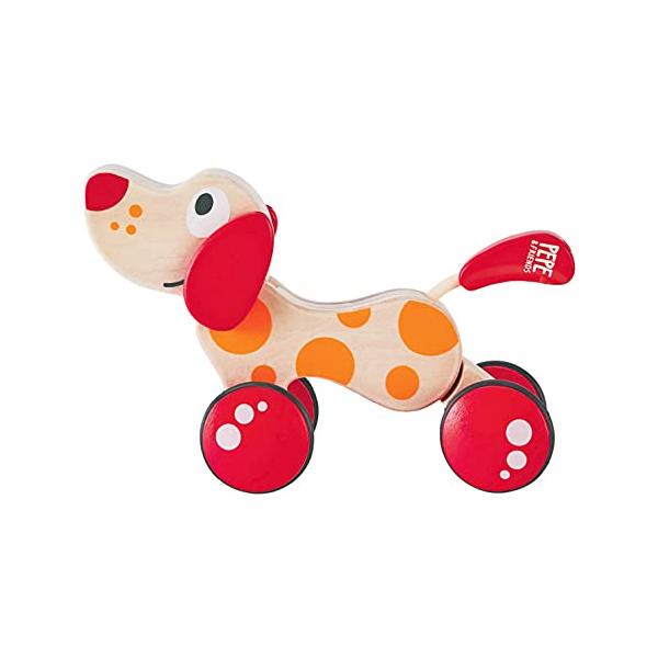 通常版・  E0347B・型番:E0347B・素材:木製・対象年齢:12か月~3年・ホイールは、床面を保護するように施されます。・歩行が完成しつつある段階で、より歩行を確かなものにする援助となります。