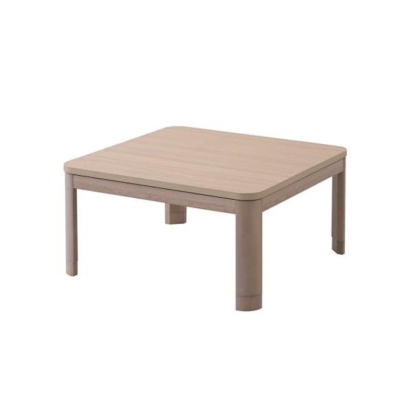 こたつテーブル[ナチュラル]ナチュラル/80cm[正方形]/HKR-8080H(ENM)・Color:ナチュラルSize:80cm[正方形]・パッケージ個数:1・【オールシーズン活躍】一人暮らしにオススメな正方形のリビングこたつテーブル。寒...