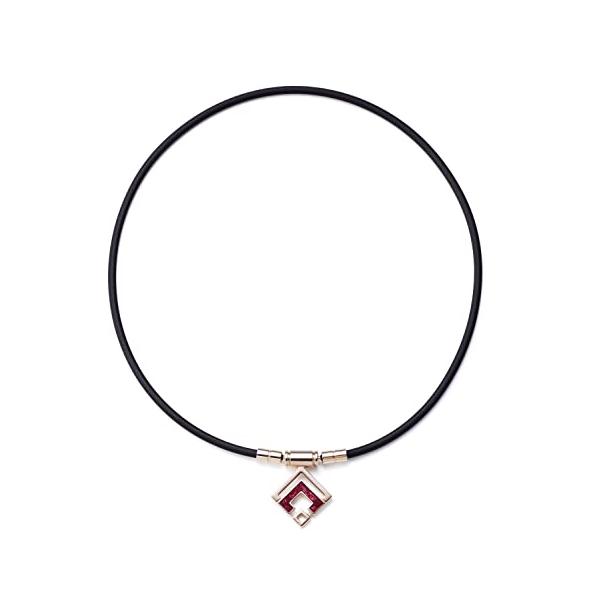 ネックレス・CPGD×Rレッドラメ M ABARO02・・Color:CPGD×RレッドラメSize:M・長さ約430mm・重量約 13.0 ｇ・幅(トップ兼ジョイント最長部)約 28　mm・総重量約 83ｇ