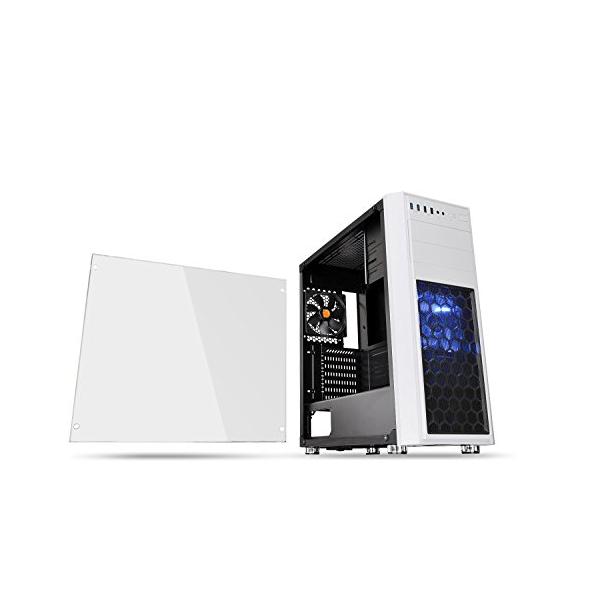 ミドルタワー・ホワイト H26 CA-1J5-00M6WN-01・CS7071 日本正規代理店品 保証1年・フルサイズのアクリルサイドパネルを搭載・ATX、microATX、Mini-ITXのマザーボードに対応・120mmファンを2基標準搭...