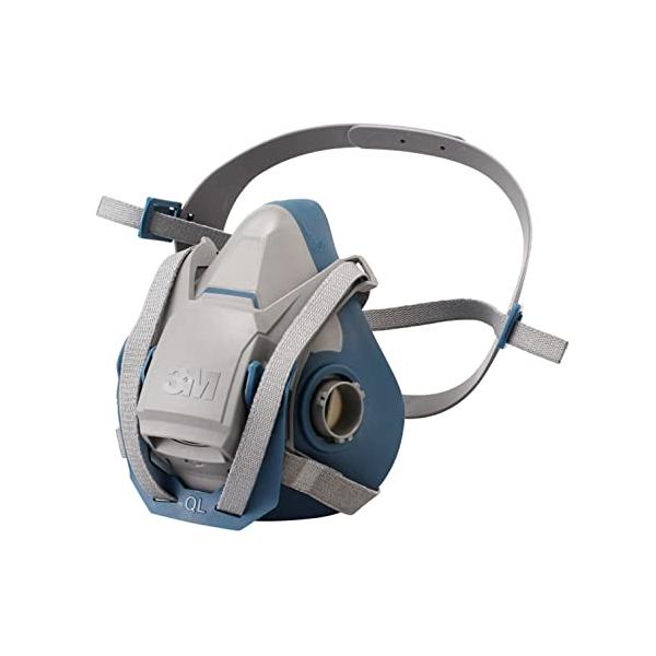 面体・ブルー ミディアム 6500QLM CL2-3・・Style:面体Size:ミディアム・防毒マスク面体 ミディアム・防じんマスク兼用:区分2-3・軽量快適:　シリコン一体成型デザインで長時間の作業でも負担の少ない面体設計です。・呼吸が...