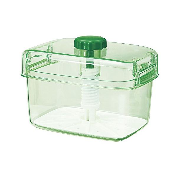 6.1L・グリーン  K-60・・Style:6.1L・サイズ:W30.5×D21×H21.5cm・重量:1137g・材質:本体/ポリスチレン 蓋/AS樹脂 その他/ポリプロピレン・容量:6.1L