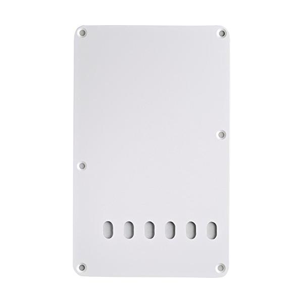 ・WHITE  0991320000・1プライ・Stratocaster用トレモロバックプレート・ヴィンテージスタイル・弦穴:6穴・取り付け用金具なし
