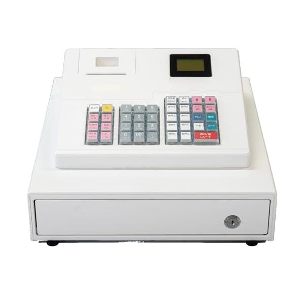 ホワイト/外形寸法(約)：幅336×奥行370×高さ163mm/JET-400Z・パッケージ個数:1・?【コンパクトでも多機能、インボイス対応モデル】設置しやすい小型サイズながら、インボイス制度や軽減税率にも対応し、200件のPLU登録や簡...