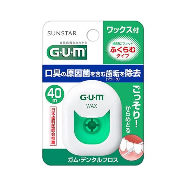 ワックス・ふくらむタイプ(単品)不明/40m/-・Style:ワックス・ふくらむタイプ(単品)・パッケージ個数:1・歯面に広がり歯肉にソフトなフロス。プラーク除去効果にも優れています。