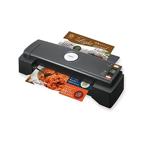 ・ブラック  L620A3・・PatternName:単品・6本ローラーラミネーター（ヒーターローラー4本、プレスローラー2本）で高速化を実現。最速A4サイズ約9秒で仕上げます（設定・周囲の温度により異なる）・操作が簡単なフルオートラミネー...