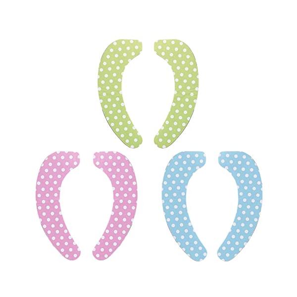 3色セット・ドット柄 / 3色セット (約)41×17cm 1009653・・Style:3色セット・【商品仕様】商品サイズ/(約)41×17cm、セット内容/3色セット(ピンク・ブルー・グリーン)、対応便座タイプ/U型便座、O型便座、暖房...