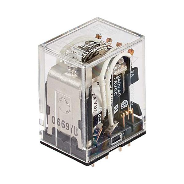 基準形・  MY4-02 DC24・・Style:基準形PatternName:MY4-02 DC24・基準形・4極シングル接点・プリント基板用端子・鉛の使用を無くし、環境保全に対応。・回路チェックに便利なラッチングレバー付きの形MY(S)...