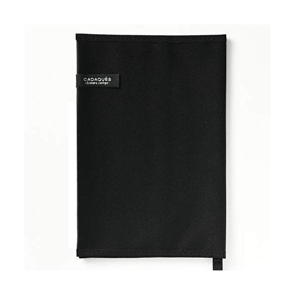 ・ブラック B6 121015・・Color:ブラック・【収納目安サイズ】(約)　188×135mm　※本の厚さ3ｃｍまで　※表紙の厚みにより入らないことがございます。・【収納できる本の参考】文芸書・【素材】綿（裏PVC加工）・【仕様】シン...