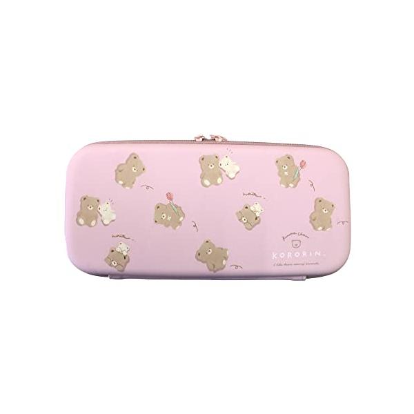 Switch用キャリングケースくま/ポーチ：W120×H260×D40mm、パッケージ：W150×H310×D40mm/ALG-NSUQLKK・パッケージ個数:1・【Q-LiAとコラボ! おしゃれでかわいいポーチ♪】かわいいファンシー商品を...