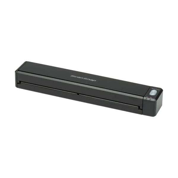 ・ブラック  FI-IX100B・・Color:ブラック・軽量コンパクトボディーにモバイルバッテリーとWi-Fiを搭載し、パソコンはもちろんスマートフォンやタブレットにコードレスで接続できるモバイルスキャナーです。・身の周りのドキュメント、...