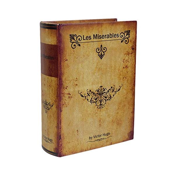 Antique・Les Miserables Lサイズ ・小サイズ約 w 15cm x d 3.5cm x h 20cm・大サイズ約 w 20cm x d 7cm x h 26cm・素材：表面は、ポリウレタンレザー本体は、木製