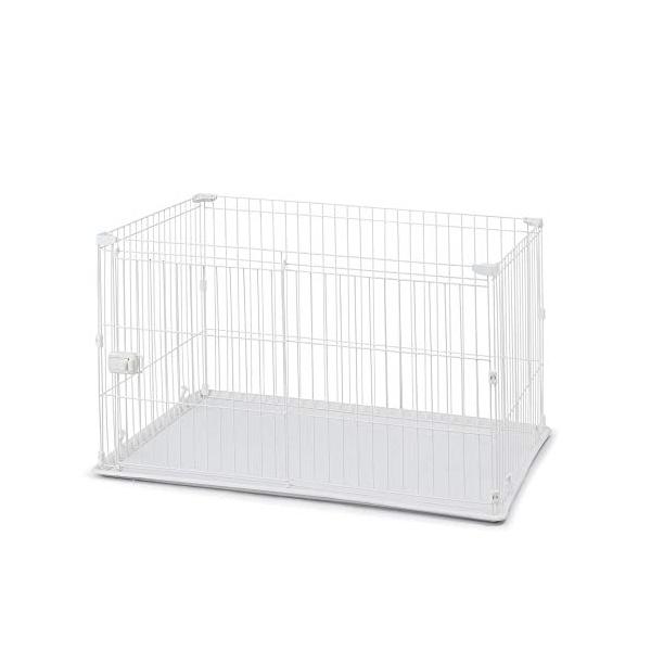 中型小型・ホワイト 113L x 79W x 66H cm STS-1200T・・Color:ホワイトPatternName:中型犬用・本体サイズ(幅X奥行X高さ):113×79×65.5cm・本体重量:8.78kg・インテリアと調和するシ...