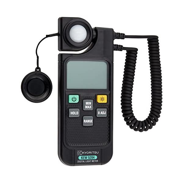 ・  5204・・PatternName:単品・原産国:タイ・JIS C1609‐1:2006 一般形A級準拠のデジタル照度計・0.0~199 900ルクスまでの広範囲な測定レンジ・ゼロアジャスト機能を搭載し、高精度な照度測定が可能・MAX...