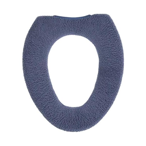 【便座カバー】O型ネイビー/幅25×奥行16×高さ2cm/YNO-256・Color:ネイビーStyle:【便座カバー】O型・パッケージ個数:1・商品サイズ： 幅25×奥行16×高さ2cm・素材：アクリル100%・カラー：ネイビー・洗濯機で...