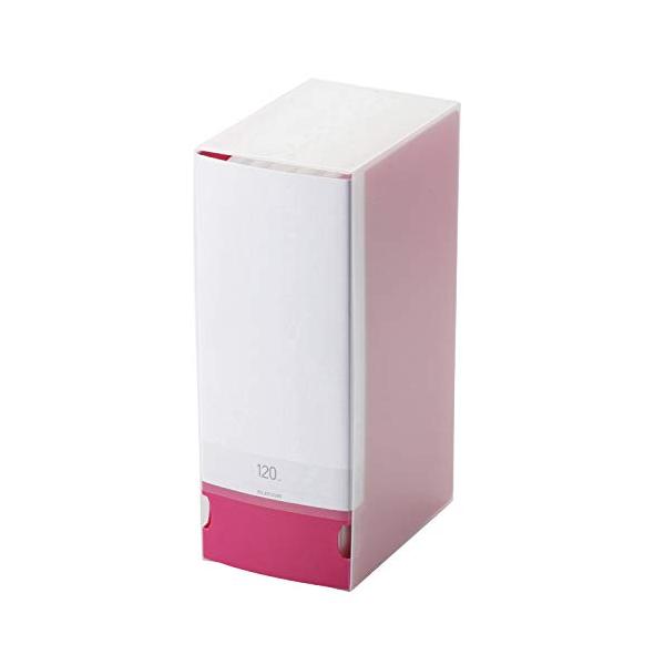 ・ピンク 120枚収納 CCD-FB120PN・・Size:120枚収納Color:ピンクPatternName:単品・コンパクトにたっぷり収納。・対象メディア:Blu-ray/DVD/CD・収納数:120枚・付属品:背ラベルカード/インデ...