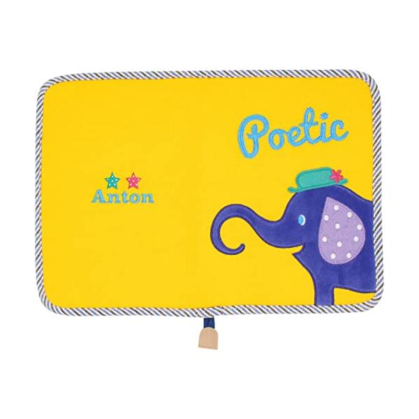 アントン(ゾウ)/サイズ：W17×H23.3×D2cm/02924-02・Color:アントン(ゾウ)Size:サイズ：W17×H23.3×D2cm・パッケージ個数:1・絵本みたいなマルチケース。ストライプ柄のテープがアクセントになって可愛...