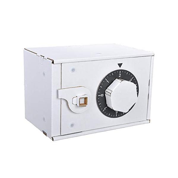 ダイヤル式金庫・白無地  5031・・Style:ダイヤル式金庫・自分だけの秘密の暗証番号でドアが開きます。・段ボールを組み立てて簡単に作れます。ノリ、ハサミ不要。・組立時間の目安:1時間 完成サイズ:長さ205×幅155×高さ136mm ...