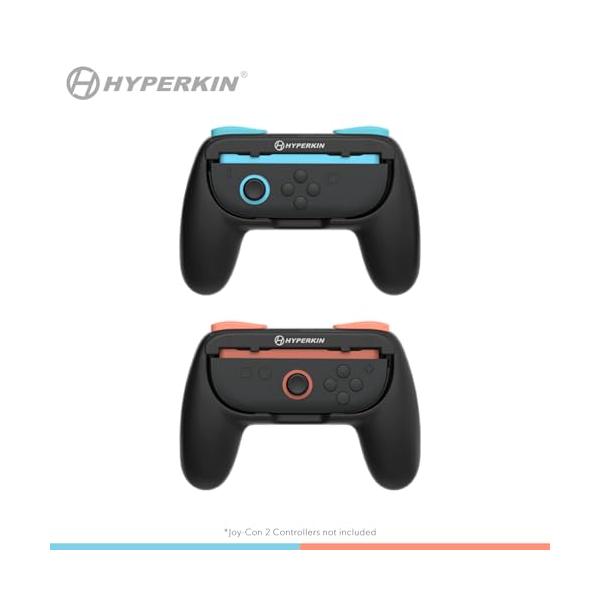 ブラック/-/M07717・パッケージ個数:1・Hyperkin製「Pro Handle Attachment Set」は、Nintendo Switch2のJoy-Conに装着して操作性を向上させる専用アクセサリーです。・人間工学に基づい...