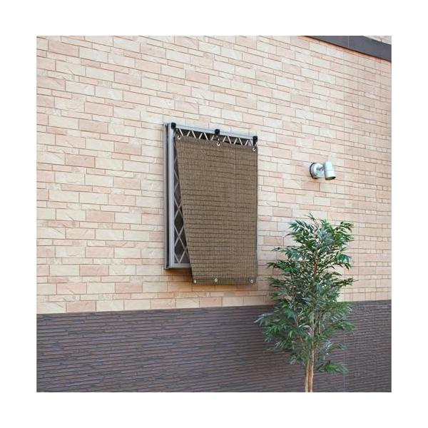 ブラウン/2)75×100cm/JSS-10BR・Size:2)75×100cm・幅75cm×高さ100cmのワイドサイズなシェードです。腰高窓やベランダの手すり部分をカバーするのに最適な形状で、室内への日差しを和らげつつ、屋外からの気にな...