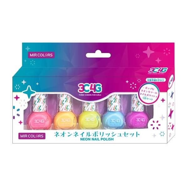 78672・ネオンネイルポリッシュ  078672・・Color:ネオンネイルポリッシュStyle:78672・5本セット・【対象年齢】6才以上・【素材】キャップ：プラ/ビン：ガラス