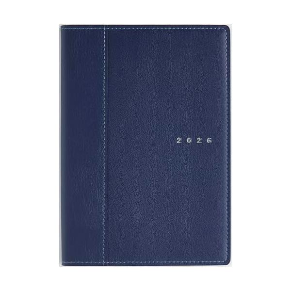 ネイビー(週間バーティカル)/13.4cm x 18.9cm/635・Color:ネイビー(週間バーティカル)・パッケージ個数:1・【商品詳細1】サイズ：幅13.4×高さ18.9cm／記入欄：●月間ページ…ブロック式　●週間ページ…バーティ...