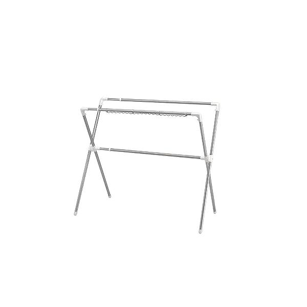 u_伸縮式布団干しX型・ステンレス製 屋外用 811000451・・Color:ステンレス製Size:屋外用Style:u_伸縮式布団干しX型・布団を干しても地面と接触しにくい高さ設計で、衣類も干せるハンガーフック付きで風が吹いてもズレにく...