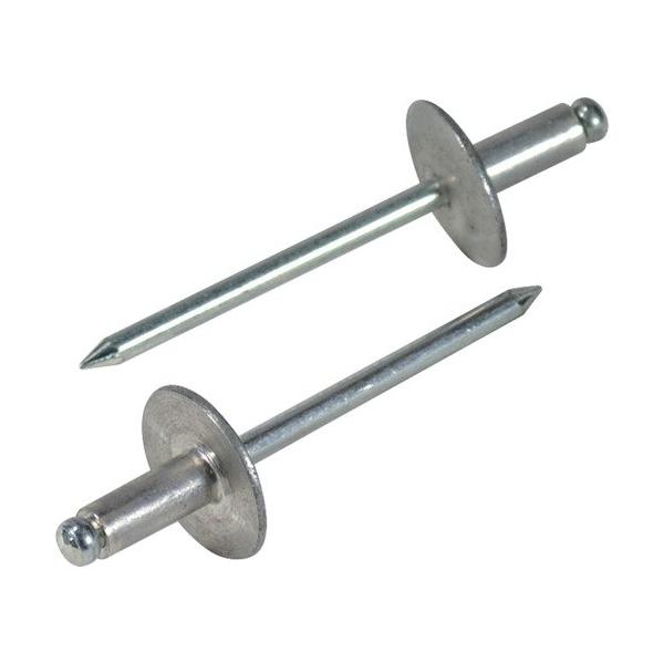 かしめ板厚(mm):1.6~3.2・ リベット長(mm):7.6 NSA62LFEB・・Size:リベット長(mm):7.6Style:かしめ板厚(mm):1.6~3.2・●(フランジ)ボディ径 (φmm):4.8 ●下穴径 (φmm):4...