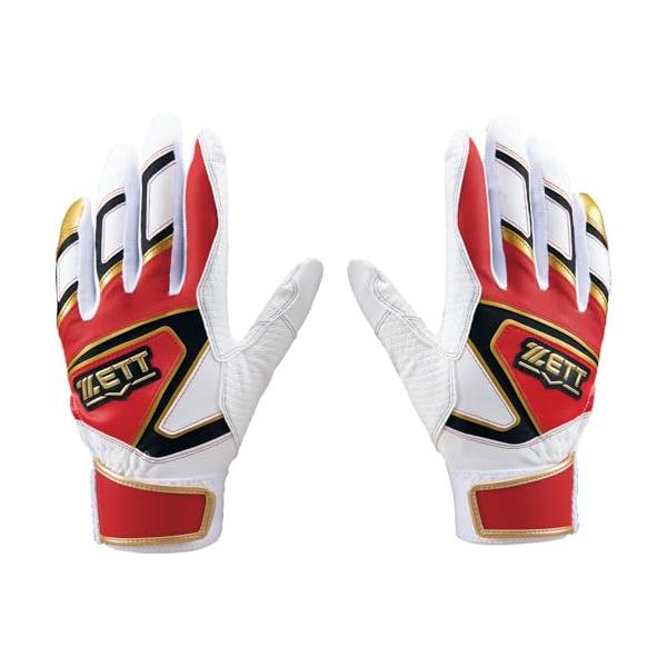 レッド×ホワイト(6411)/S/BG19202・Color:レッド×ホワイト(6411)Size:S・パッケージ個数:1・素材:甲側/合成皮革、掌側/合成皮革(エンボス加工)+当て革/合成皮革(エンボス加工)・仕様:生地二重(当て革)補強...
