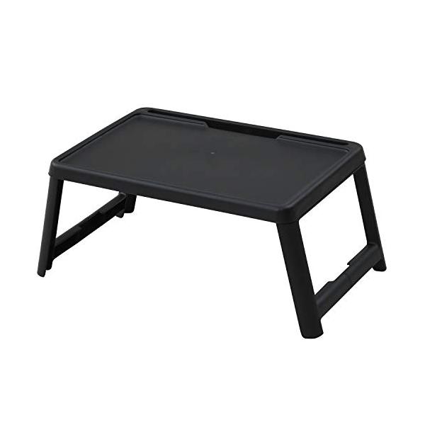 折りたたみミニテーブル・2)ブラック 幅63×奥行35×高さ25cm CFT-5035(BK)・・Color:2)ブラック・本体サイズ:幅63×奥行35×高さ25ｃｍ、折りたたみ時サイズ:幅52×奥行35×厚み4cm・天板内寸(突起内部):...