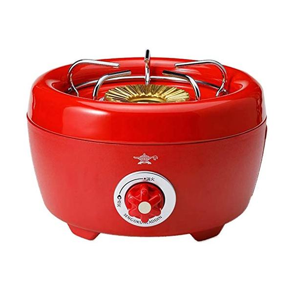 ・レッド  SAG-HB01(R)・・Color:レッド・寸法(幅W×奥行D×高さH)(mm):278×295×188 質量(kg):2.8・発熱量(kW):2.8 連続燃焼時間:1時間14分・安全装置:圧力感知安全装置 付属品:グリルキッ...