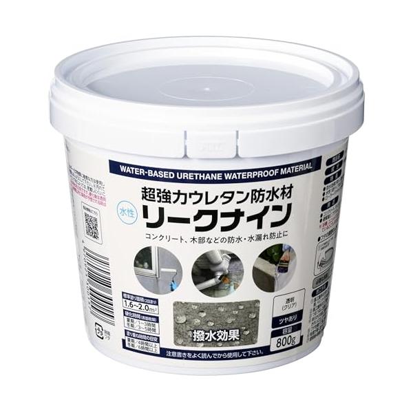 透明/800g/4970925300157・Size:800g・用途：コンクリート、モルタル、木部などの防水、水漏れ防止・防水効果があり、撥水効果に優れます。・水性1液タイプなので、使いやすい防水材です。・ローラーバケやハケで簡単に塗装でき...