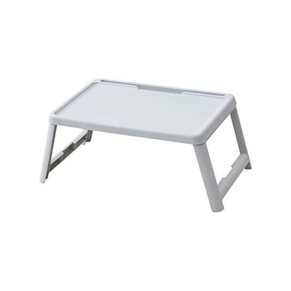 折りたたみミニテーブル・ライトグレー 幅63×奥行35×高さ25cm CFT-5035(LGY)・・Color:ライトグレー・完成品(組立不要)・本体サイズ:幅63×奥行35×高さ25ｃｍ、折りたたみ時サイズ：幅52×奥行35×厚み4cm・...