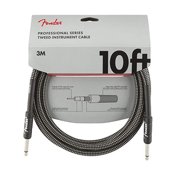 S/S・グレイツイード 10' 990820062・・Size:10'Style:S/SColor:グレイツイード・コネクター:1/4インチ(ストレート-ストレート型)、ニッケルプレート・ケーブル長:10f(t 約3m)、15f(t 約4....