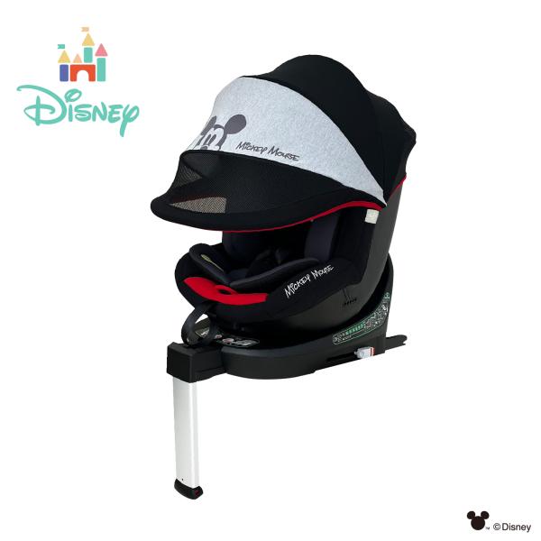 ミッキーマウスが、かわいい回転式チャイルドシート●適合規格：UN ECE R129/03(i-Size)　　　　　　最新の安全規格R129適合●身長基準・後ろ向き：身長40cm〜105cm・前向き：身長76cm〜105cm●年齢の目安・後ろ...