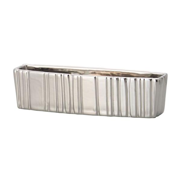 20Lx5Wx5.5Hcm　ストーンウェア　釉薬　メッキL・長さ、W・横幅、H・高さ、Φ・直径、ロ・口径