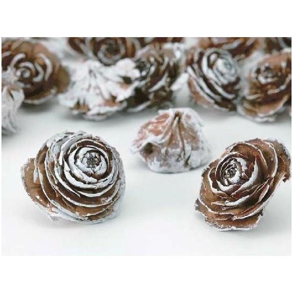 シダローズ・ヘッド スノー 24100-9823-4ｃｍ　約15個＊自然の生花や植物を原料としています。＊表示について《検索ワード》プリザーブドフラワー　ドライフラワー　花材　資材　大地農園かざい　卸　問屋　ハーバリウム　フラワーアレンジア...