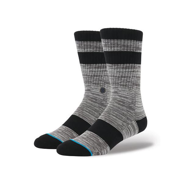 STANCE 送料無料 Smudge グレー ブラック ラインソックス リブ 国内正規品 stance スタンス 靴下 カリフォルニア ストリート スケーター 西海岸　ソックス　ミディアムクッション　556　クラシッククルー　ファッション　...