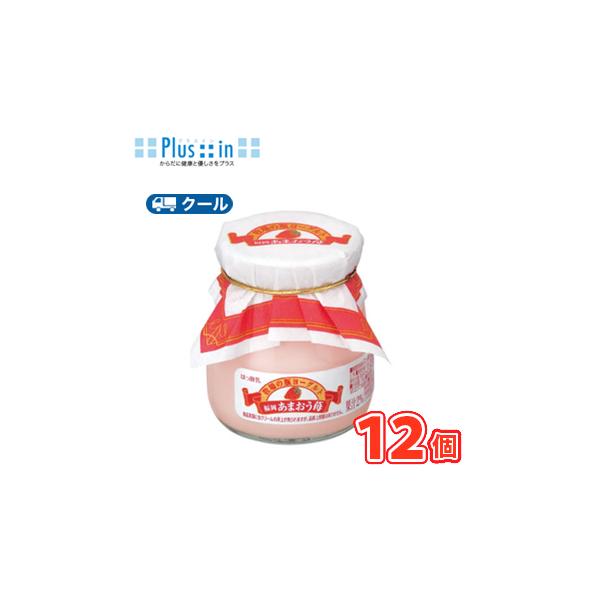 牧場の瓶ヨーグルト　福岡あまおう苺（115ｇ×12個） 〔九州 南日本酪農協同デーリィ ヨーグルト  秋冬期間限定商品