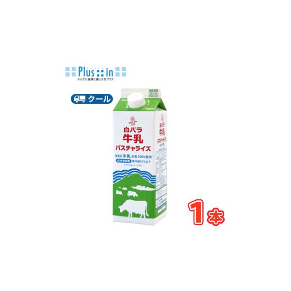 白バラ牛乳パスチャライズ【900ml×1本】 クール便　低温殺菌 パスチャライズ　低温殺菌牛乳　鳥取県　生乳　milk　ミルク　牛乳