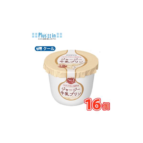 オハヨー　ジャージー牛乳プリン【115g×16個】　クール便　食べる　〔オハヨー乳業　クール便　スイーツ　プリン　洋菓子〕送料無料