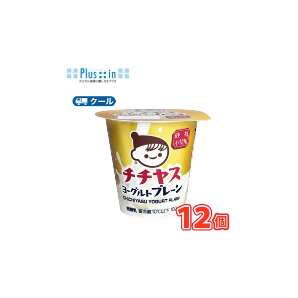 チチヤスヨーグルトプレーン　100g×12個入【クール便】〔ヨーグルト 乳製品 スイーツ 〕 食べる　送料無料