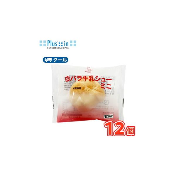 白バラ 牛乳シュー　ミニ 12個【クール便】  シュークリーム 洋菓子 おやつ　スイーツ