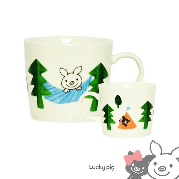 LuckyPig giggle ラッキーピッグ ギグル元気に楽しく動きまわる。ラッキーとハッピーといっしょにGO！アウトドアを楽しむラッキーとハッピーが、毎日の生活にちょっぴり元気を与えてくれます。φ93（W124）×H83mm 容量：36...