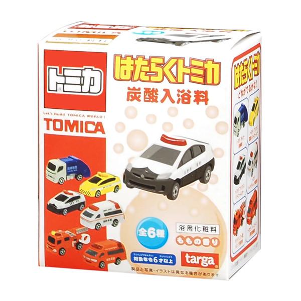 炭酸入浴玉をお風呂に入れると泡の中からトミカが出てきます。ももの香り※何が出るかは、お風呂に入れてからのお楽しみ！（全6種）※商品の中身（色や種類）はご選択できません。●パッケージサイズ :W80×H90×D55mm●対象年齢 :6歳〜●J...